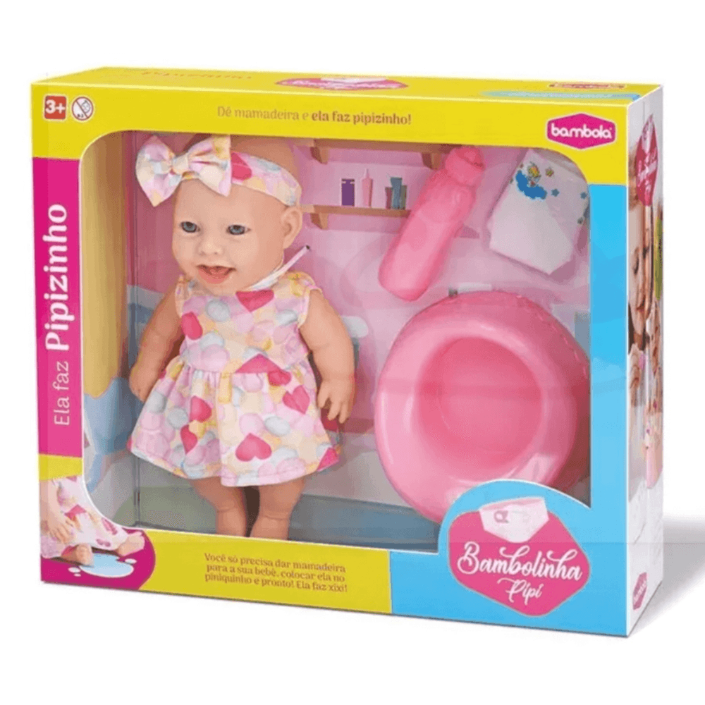 Muñeca Bambolinha Bebé Orina Ba0744 Modelo 1