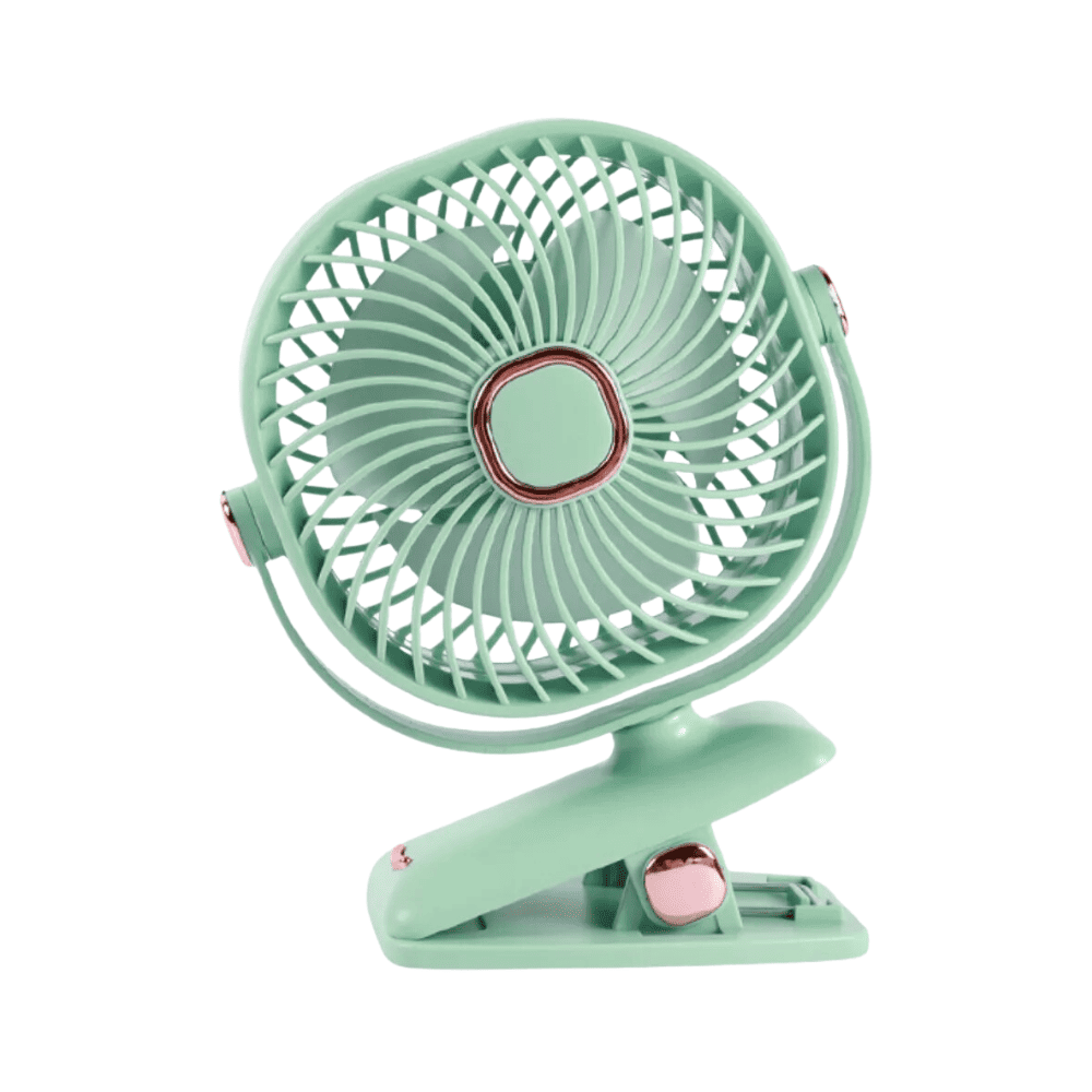 Ventilador Mini Clip Portátil 3 Velocidades Recargable Verde VENTI ...