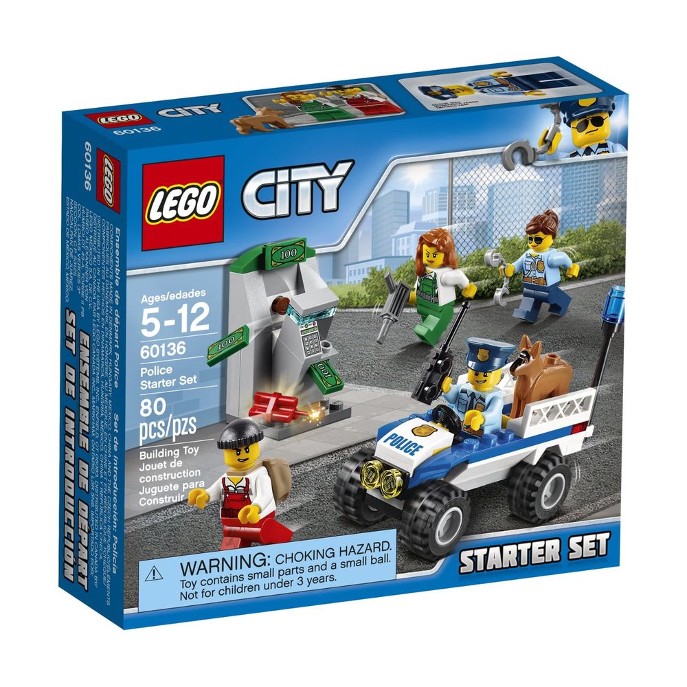 Kit de construcción LEGO City Police Starter Set 80 piezas