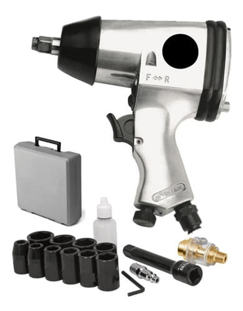 Pistola Llave Impacto Neumatica 1/2 Pulgada 312nm Set 15 Piezas