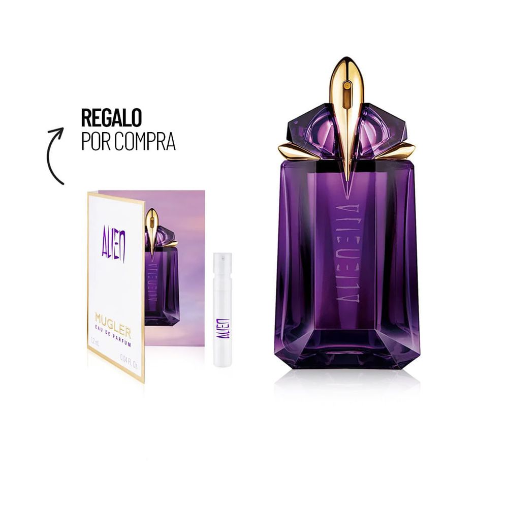 Kit Perfume Mujer Mugler Alien EDP 60 ml + Muestra