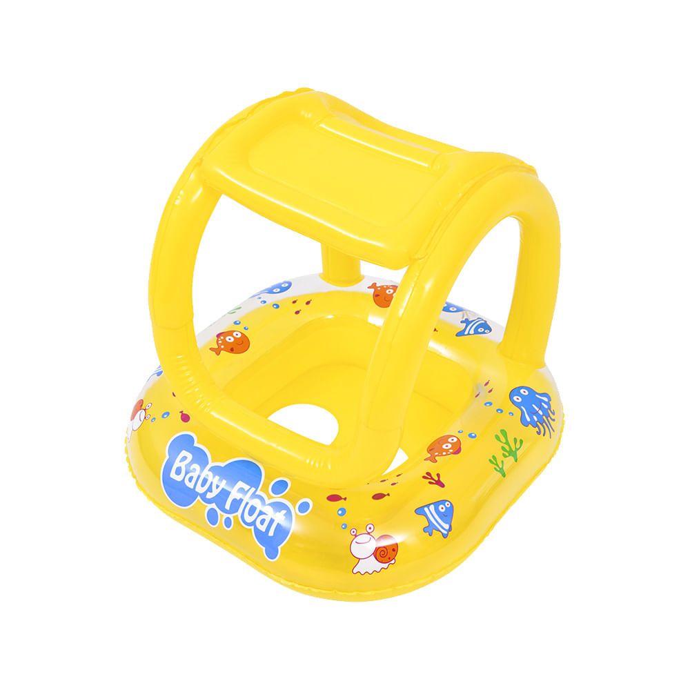Asiento Inflable Con Techo Animales Marinos Sun Club