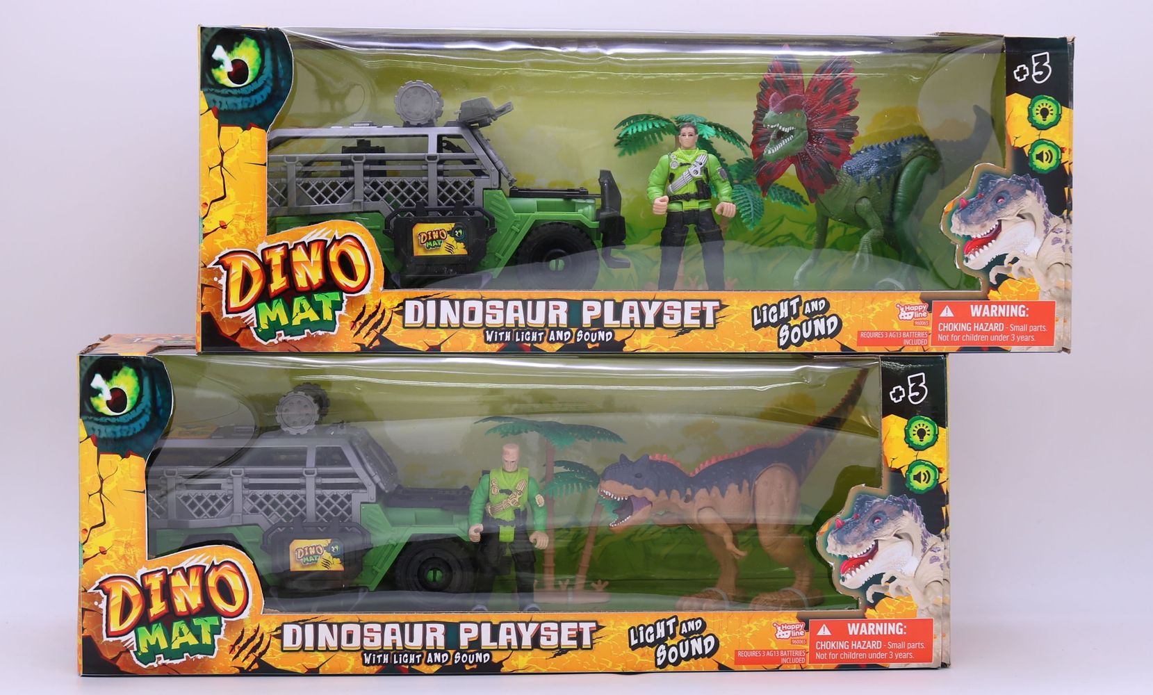Set Dinosaurio Con Vehiculo Y Figura Dino Mat Ik