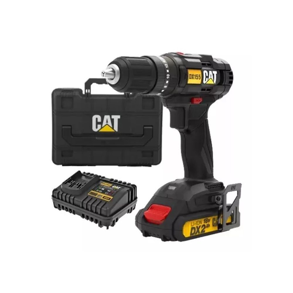 Taladro Atornillador C/per 18v C/carg 2ah + 1 Batería Cat Catdx155