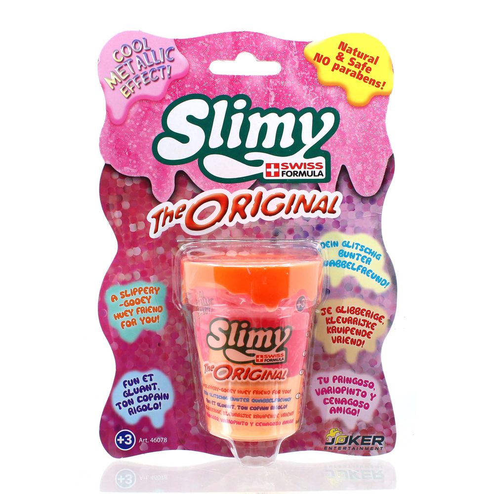 Slimy Slime The Original 80gr Efecto Metalico Naranja