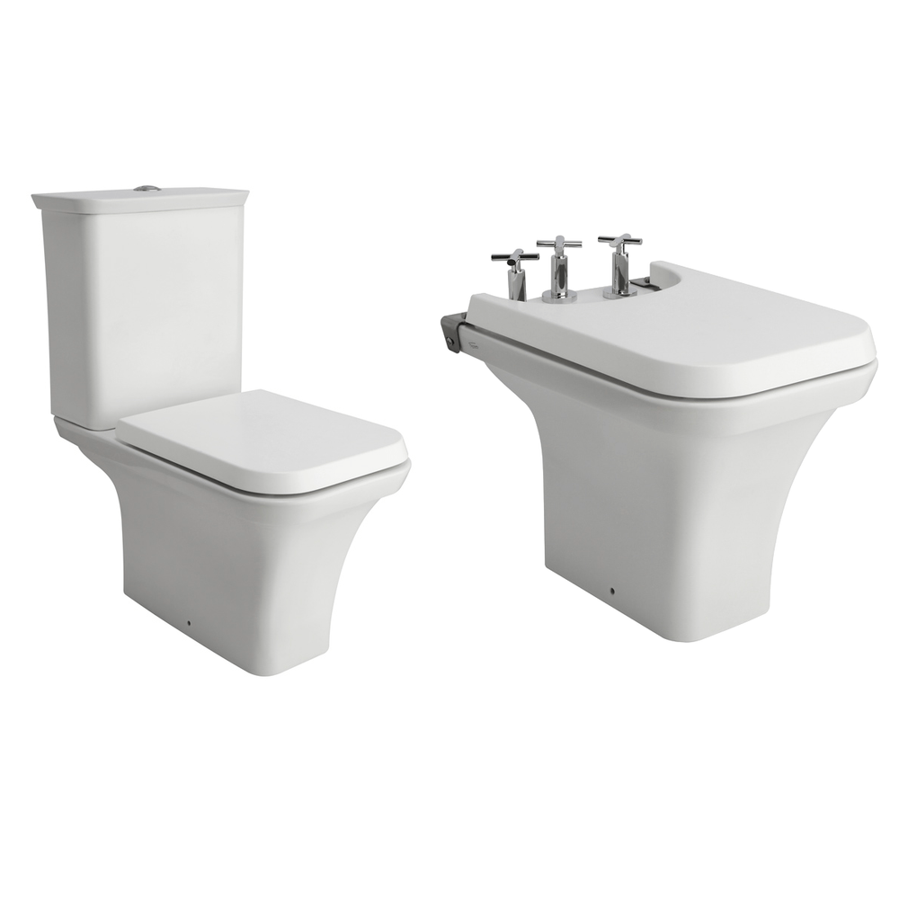 Inodoro con mochila bidet milena ferrum doble descarga E