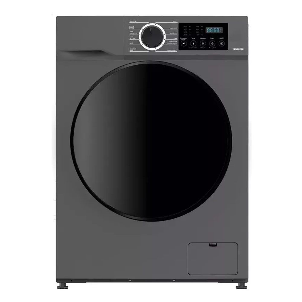 Lavarropa Kanji Home 6kg Inverter Kjh-wmcfsl Gris 1200rpm
