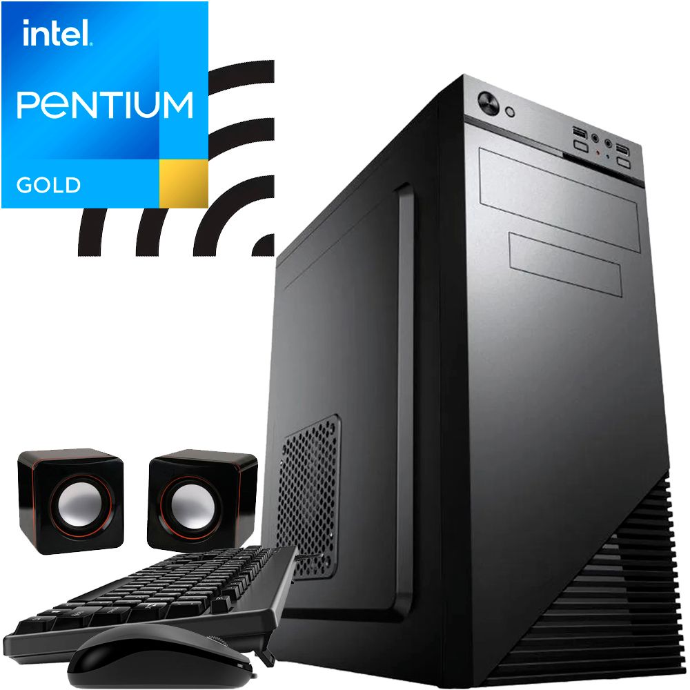 PC Intel Pentium Gold - 8GB RAM - SSD 240GB - WiFi
