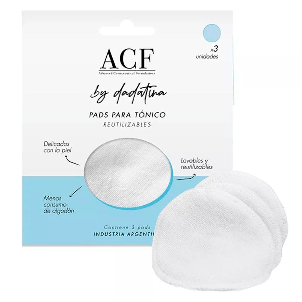 Acf By Dadatina Pads Reutilizables Rostro Ideal Tonico X 3