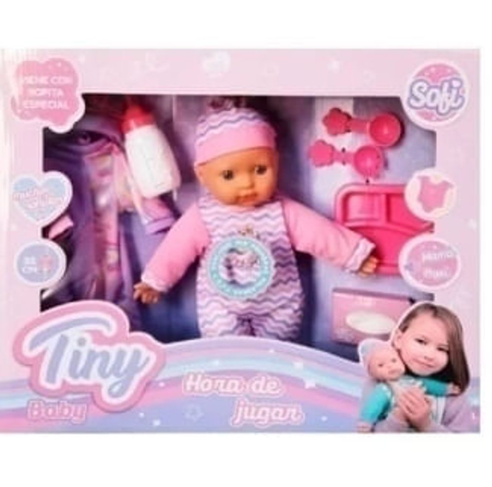 Tiny Baby Sofi Hora De Jugar Con Sonido 53731 Rosa