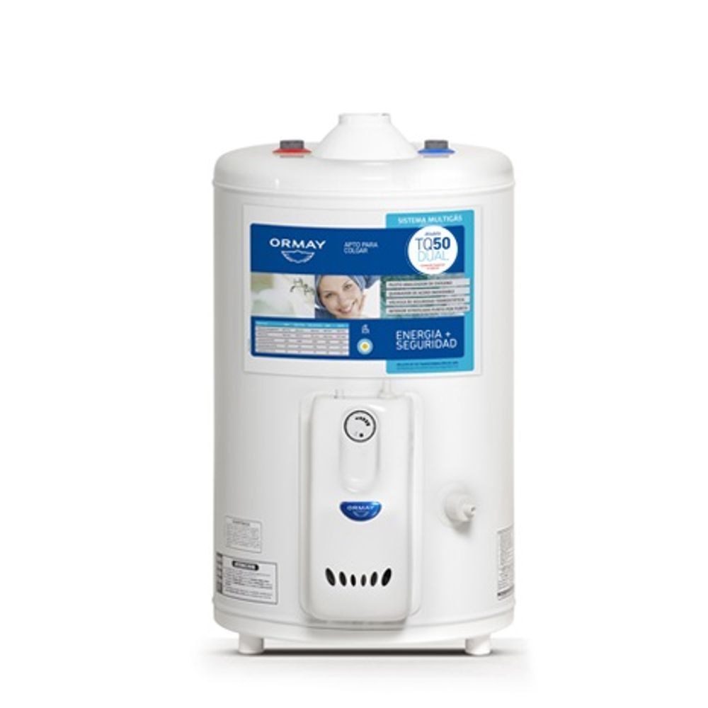 Termotanque Ormay Tq50 Dual Multigas Conexión Dual