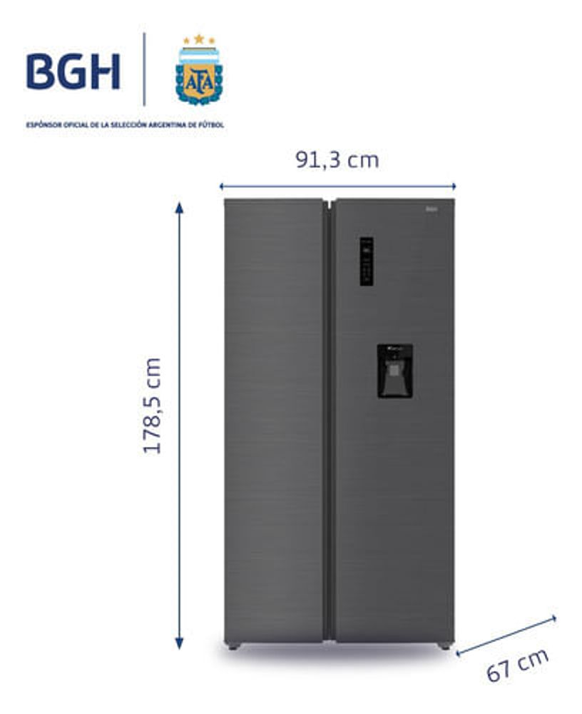Heladera Inverter No Frost Bgh 534l Brs540i2a