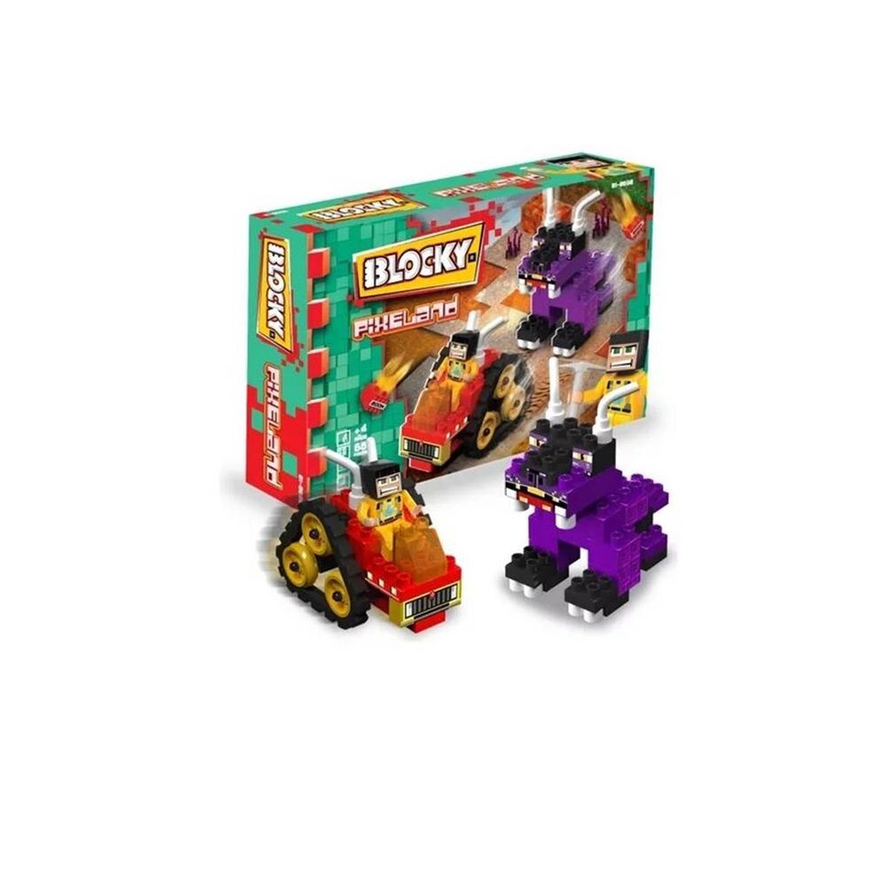 Blocky Pixeland X 68 Piezas Con Muñeco