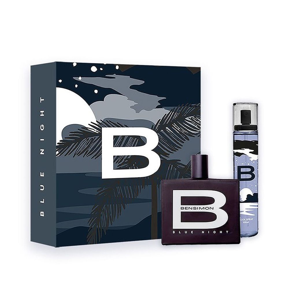 Set Perfume Bensimon Blue Night EDP 100ml + Cool Spray 100ml