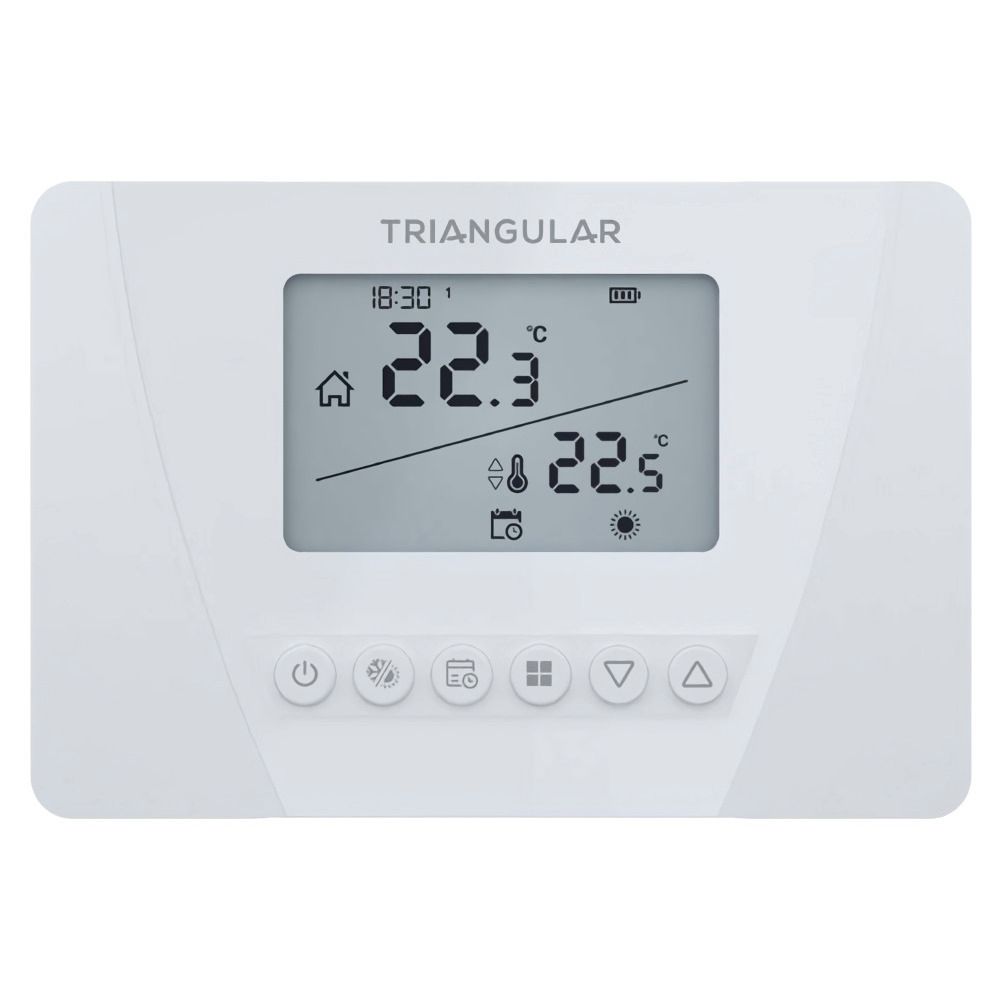 Termostato Digital Wireless Programable Triangular TER03