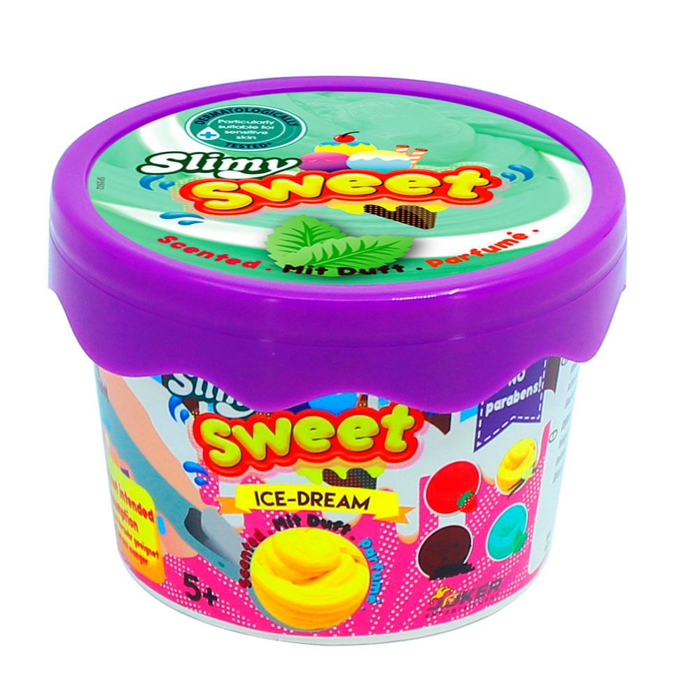Slimy Slime Sweet 100gr Ice Dream Menta con Caja Exhibidora
