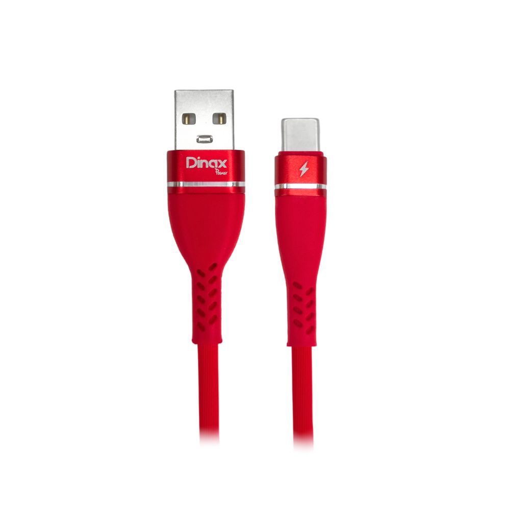 Cable Usb Tipo C Carga Rápida 1 Metro Rojo Dinax DX-6TCCAB