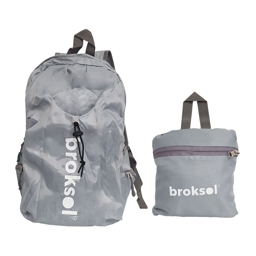 Mochila Trekking Broksol Transformable Tipo Bolso 15 Lts Gris