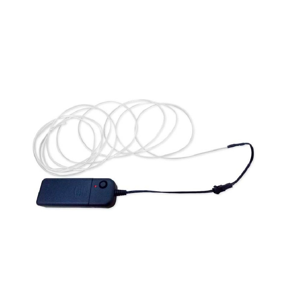 Hilo de Neon led 3 metros Interior Celeste 3V