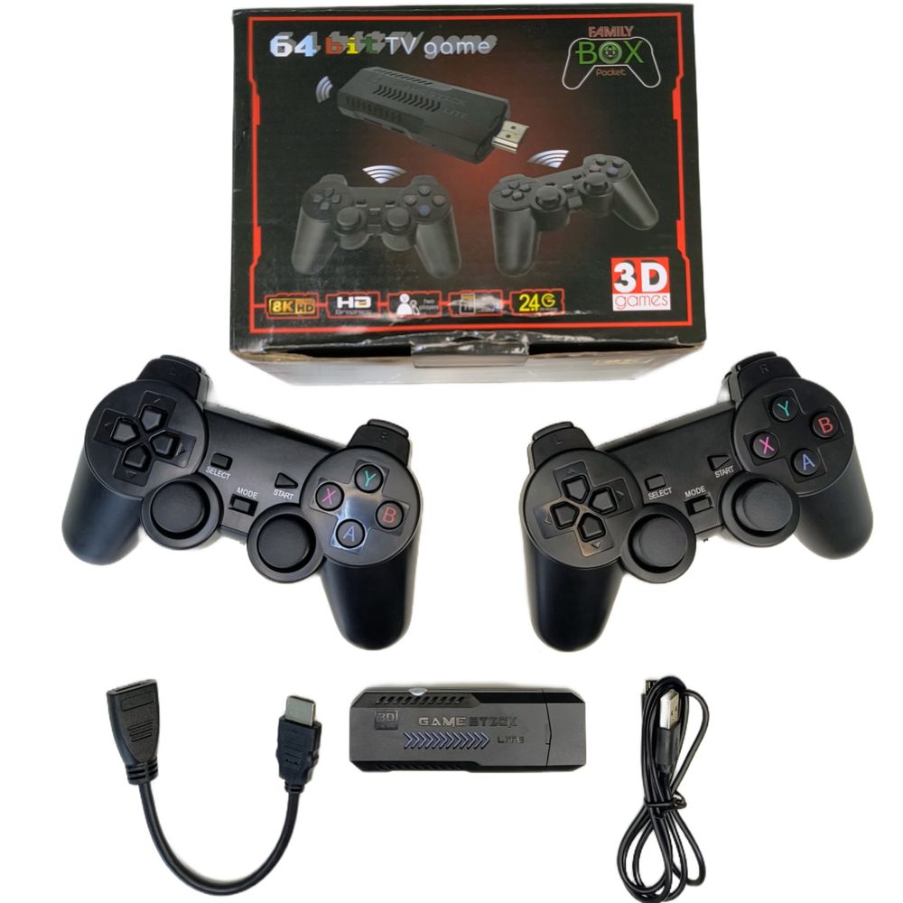 Consola retro Game Stick X2 Family Box
