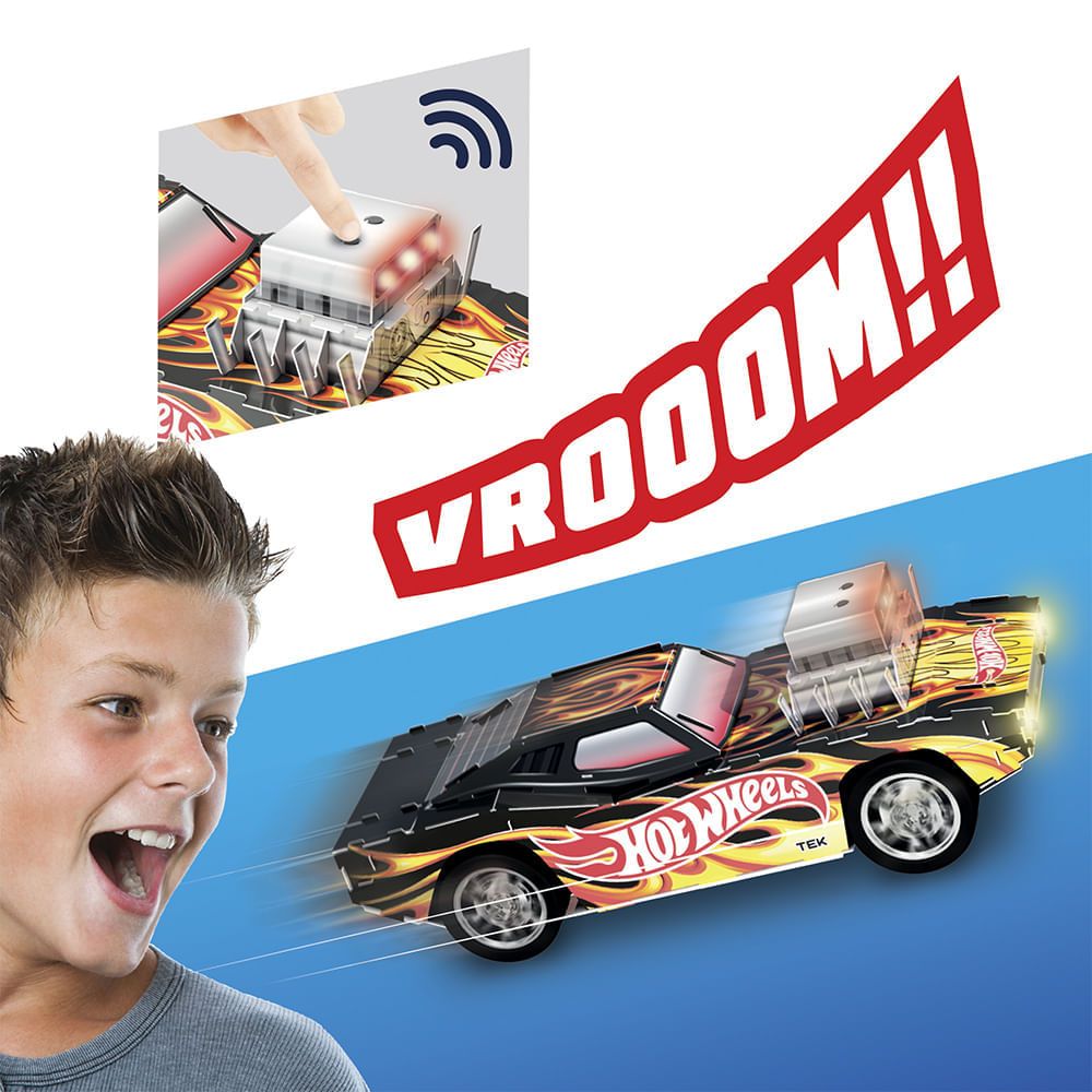 Bladez Toyz Vehiculo Motorizado Para Armar Hot Wheels Tek Surtido Luz ...