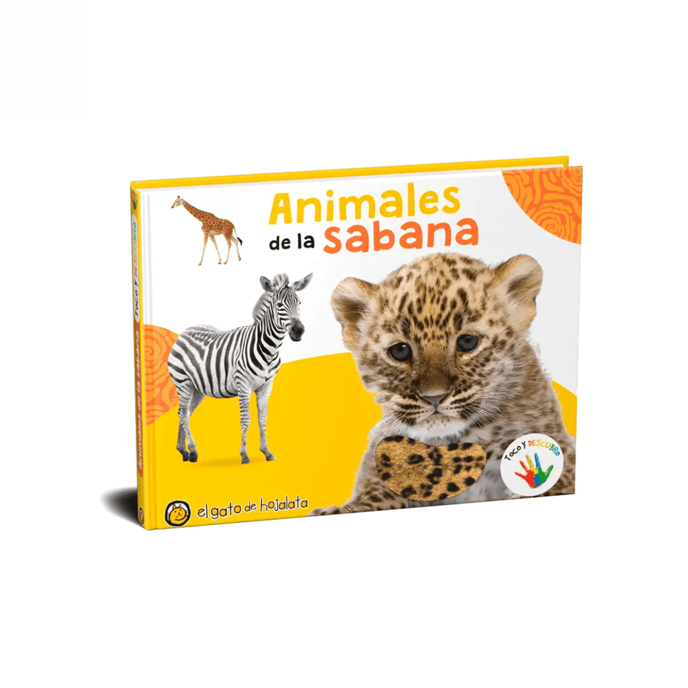 Libro de Animales Toco y Descubro Varios Modelos Animales de la Sabana