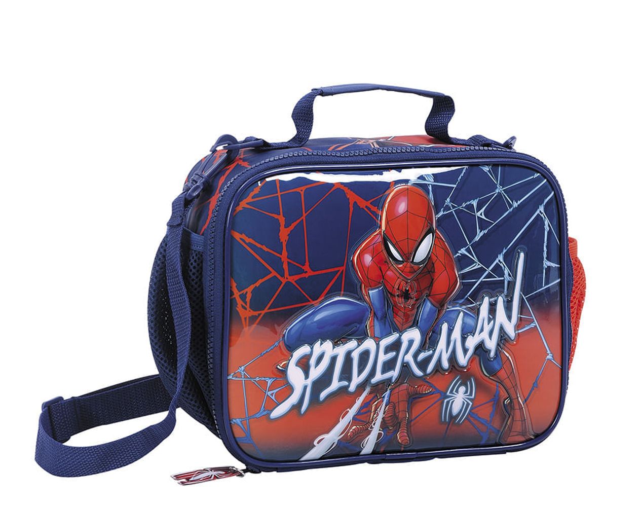 Spiderman Lunchera Web Azul