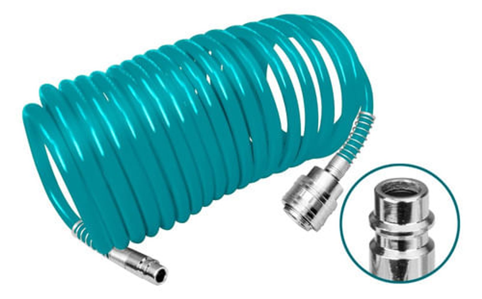 Manguera Espiralada 10 Metro 10mt Rosca 3/8 Total Tht11101 Para ...