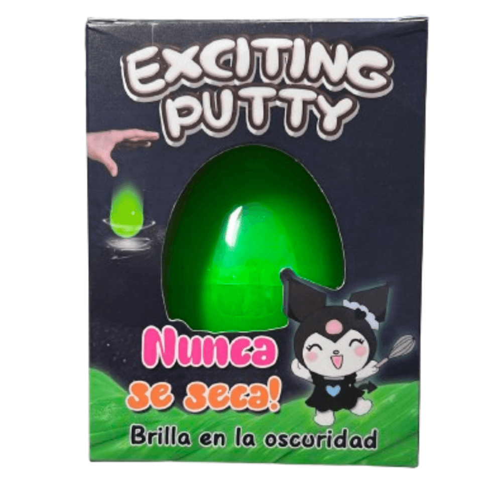Slime Exciting Putty Brilla En La Oscuridad Toyz - Azul