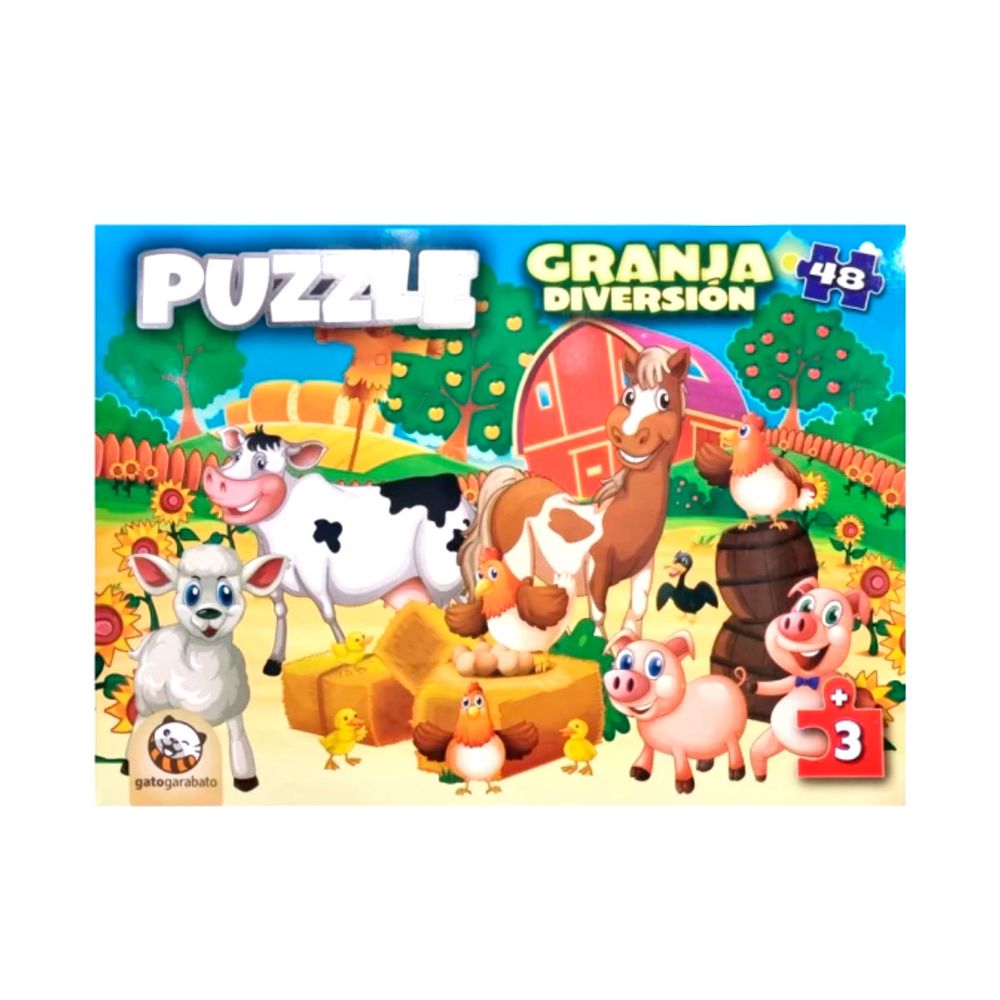 Puzzle Animales De La Granja 48 Piezas