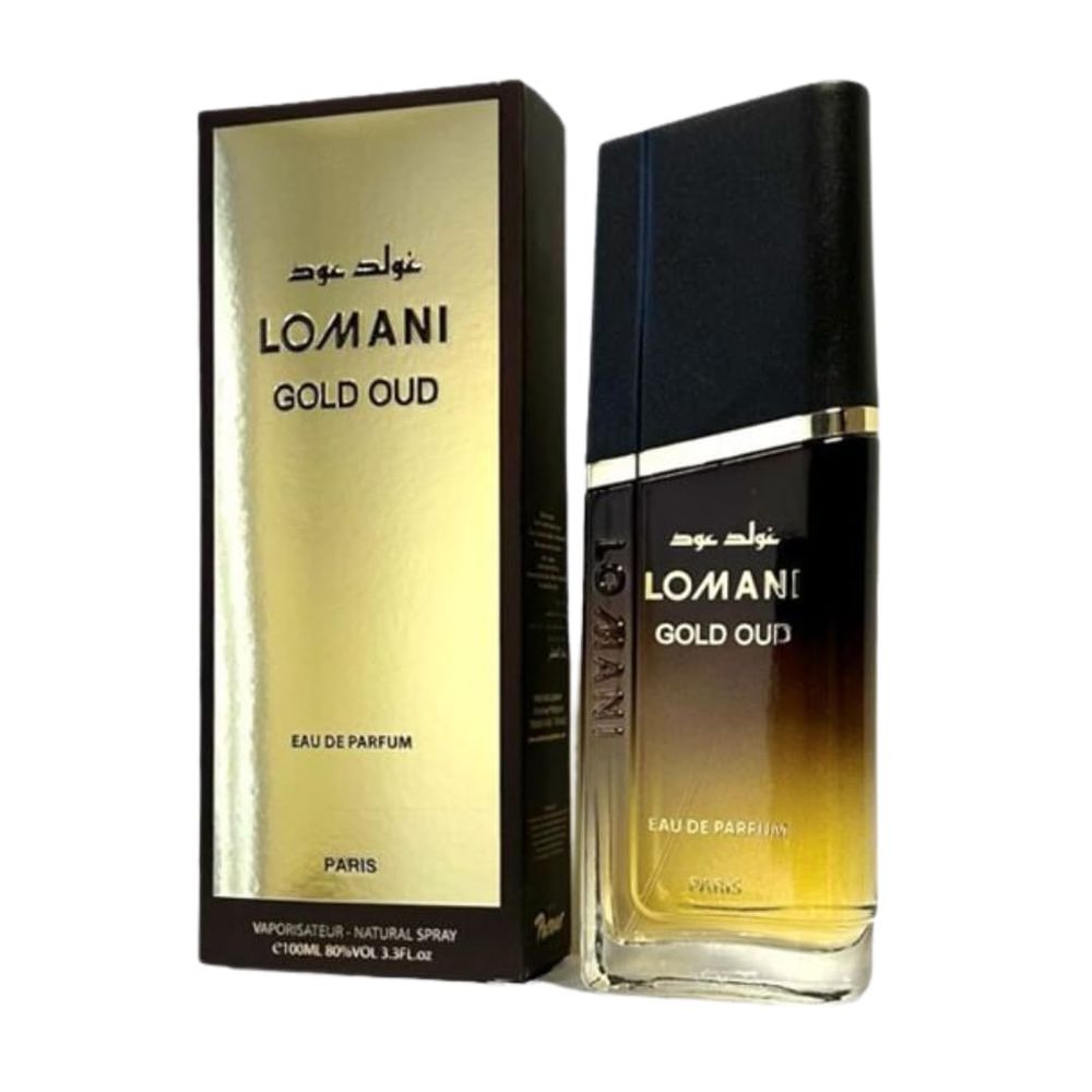 Perfume Lomani Gold Oud Eau de Parfum para hombre, 100 ml