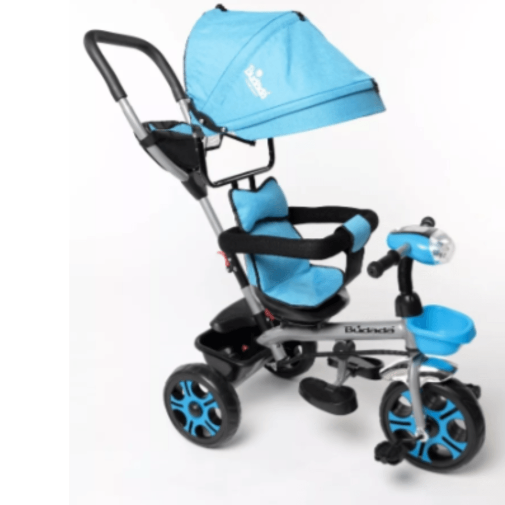 Triciclo Infantil Bebe Reversible Direccional 360 Bipokids Tr9008 Celeste