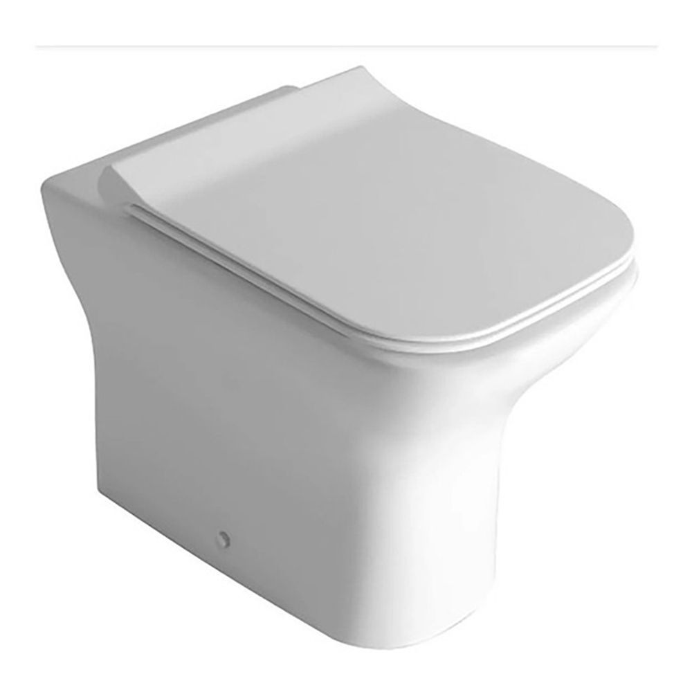 Inodoro Corto Con Tapa Slim Amort Temple Ferrum Blanco