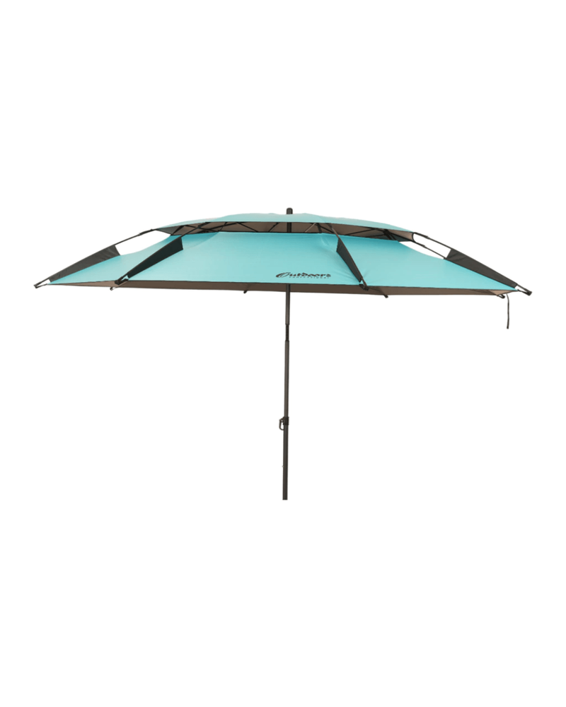 SOMBRILLA LISA 260CM U260 BLACKOUT CON RESORTE Y DOBLE CAPA CELESTE