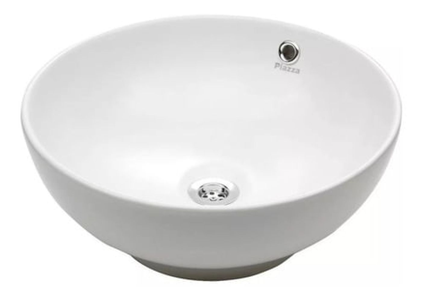 Bacha De Baño Apoyar Piazza Blanco Esmaltado Redonda 43cm De Porcelana ...