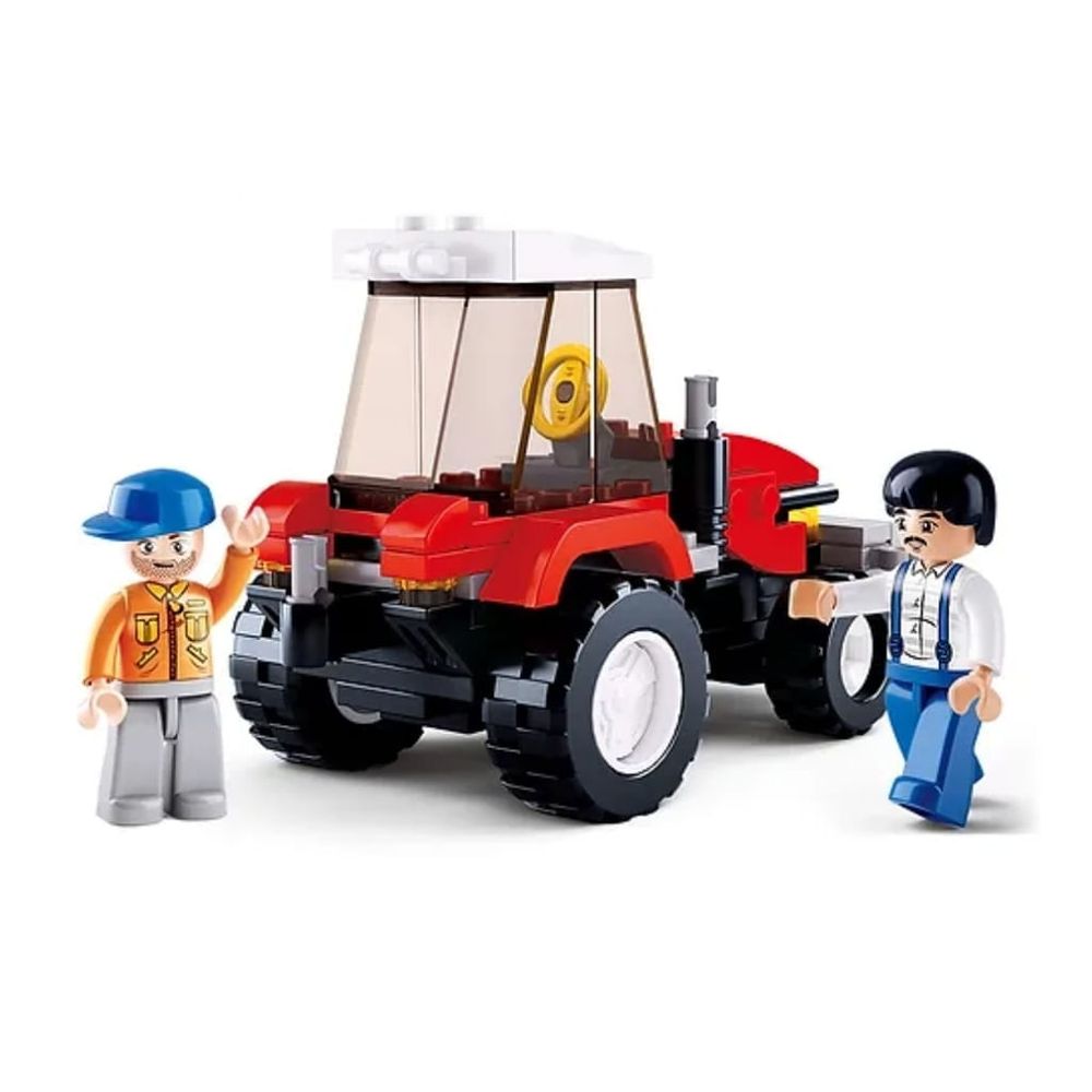 Bloques De Encastre Plasticos Vehiculos Tractor Granjero 103 Piezas