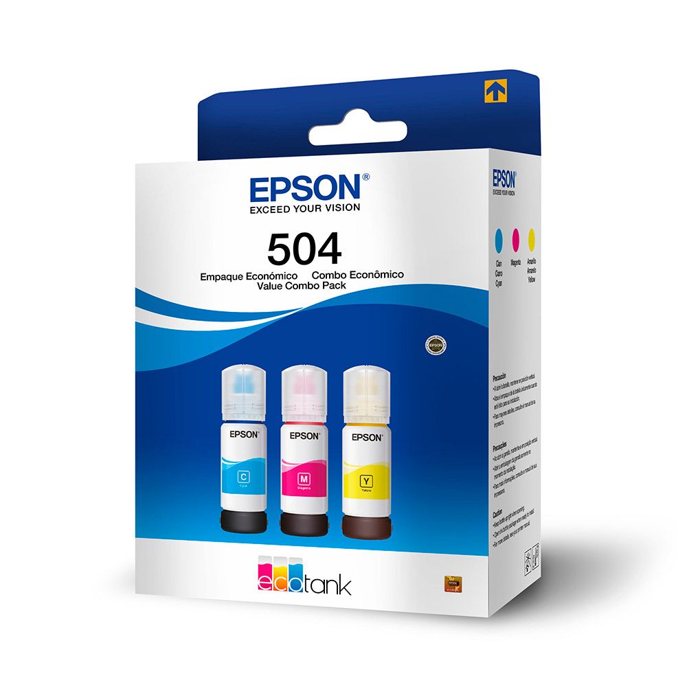 Botella de Tinta Epson T504520-3P CMY x3