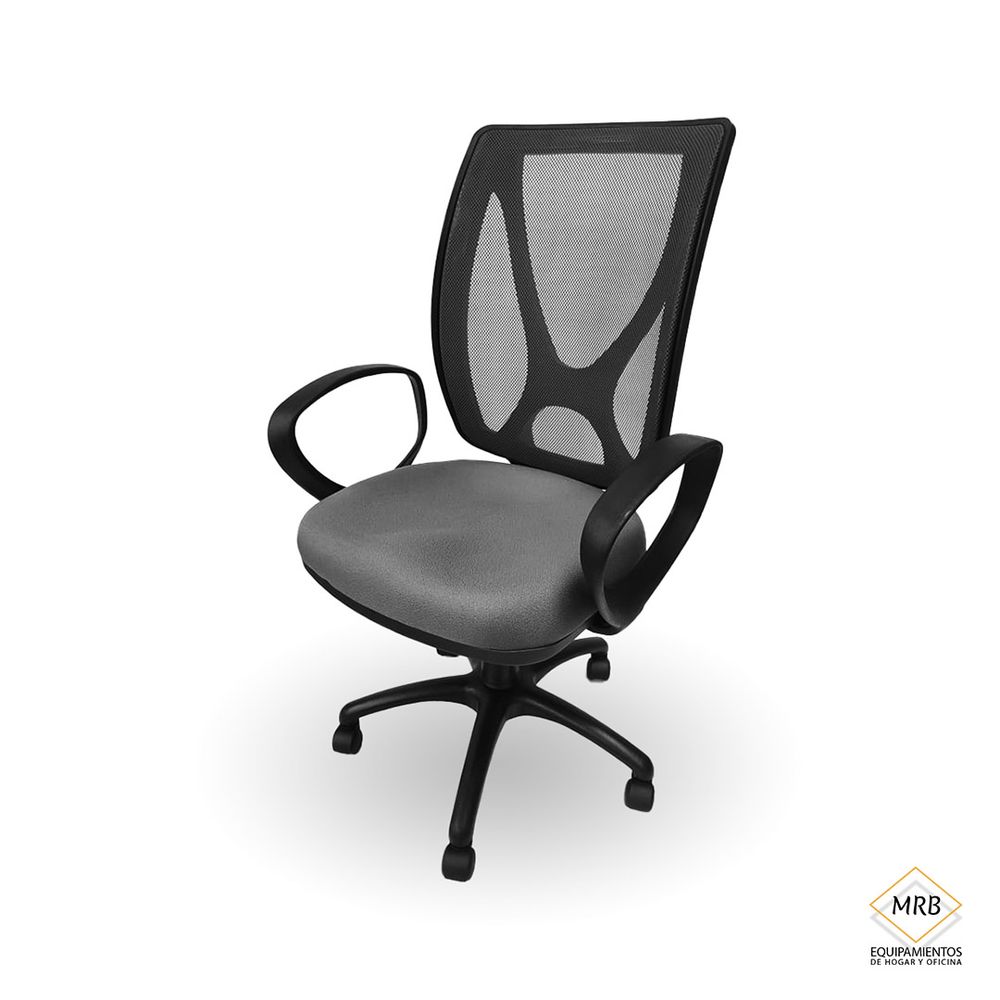 Silla Alma Mesh ergonomica tela gris oscuro