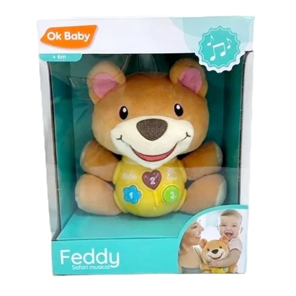 Peluche Con Luz Y Sonido Safari Musical Ok Baby Okbb0204 / Okbb0205 ...
