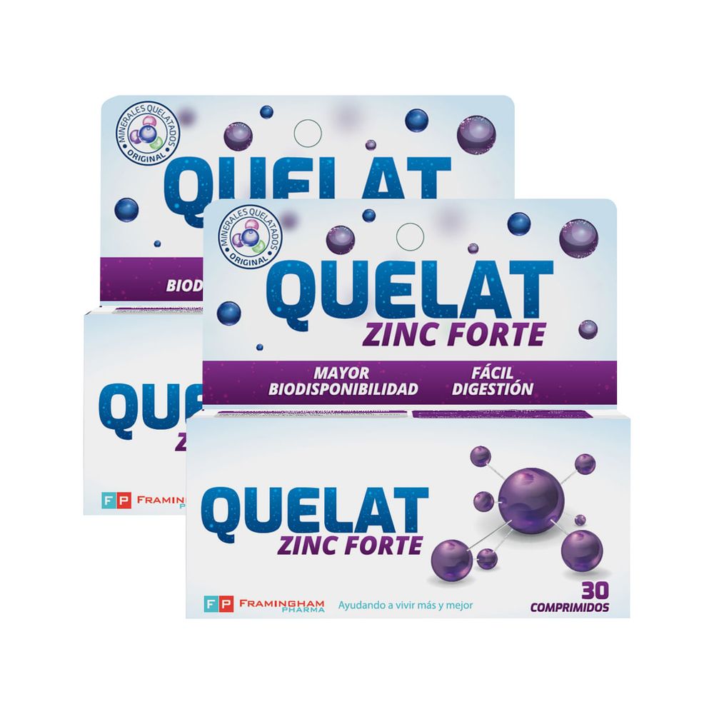 Suplemento Quelat Zinc Forte x 60 Comprimidos