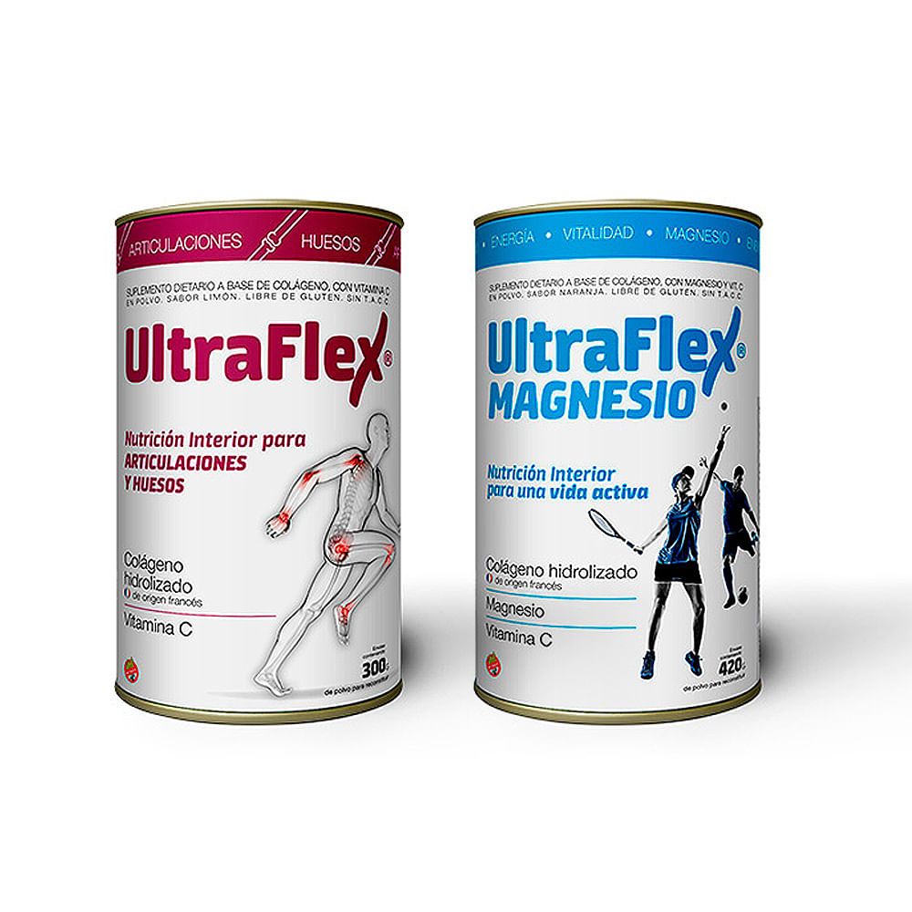 Ultraflex Colágeno 300g + Ultraflex Magnesio 420g