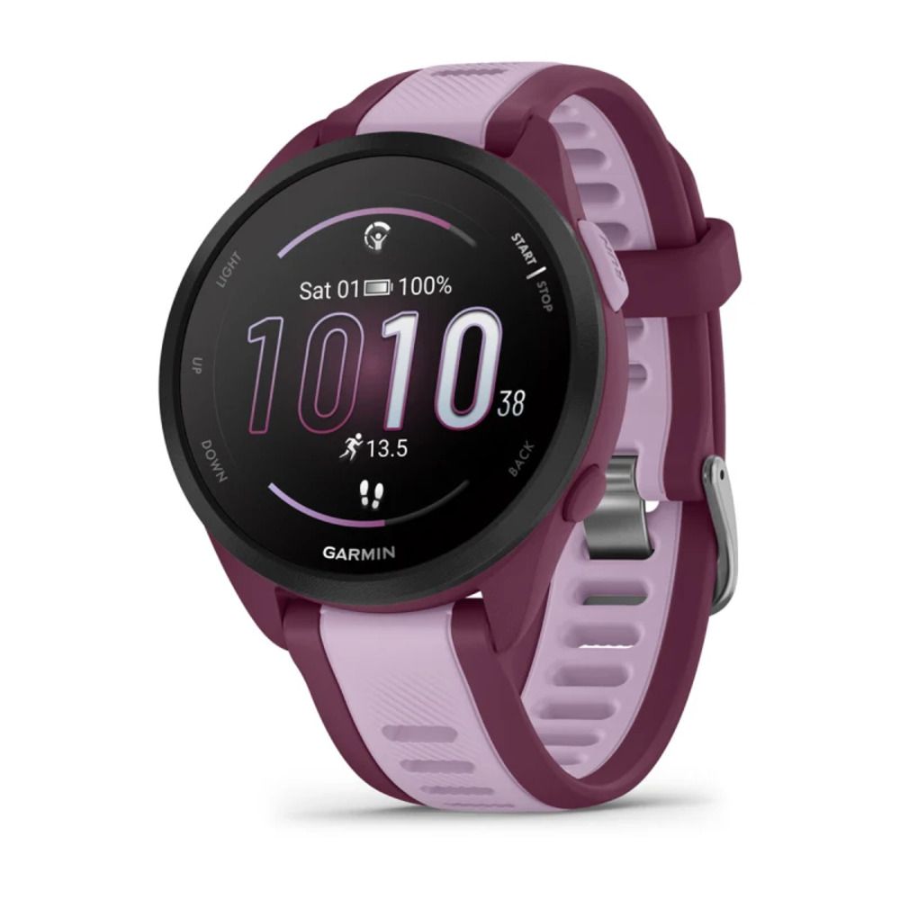 Smartwatch Reloj Forerunner 165 Musica Garmin Amoled Tactil Botones Fucsia