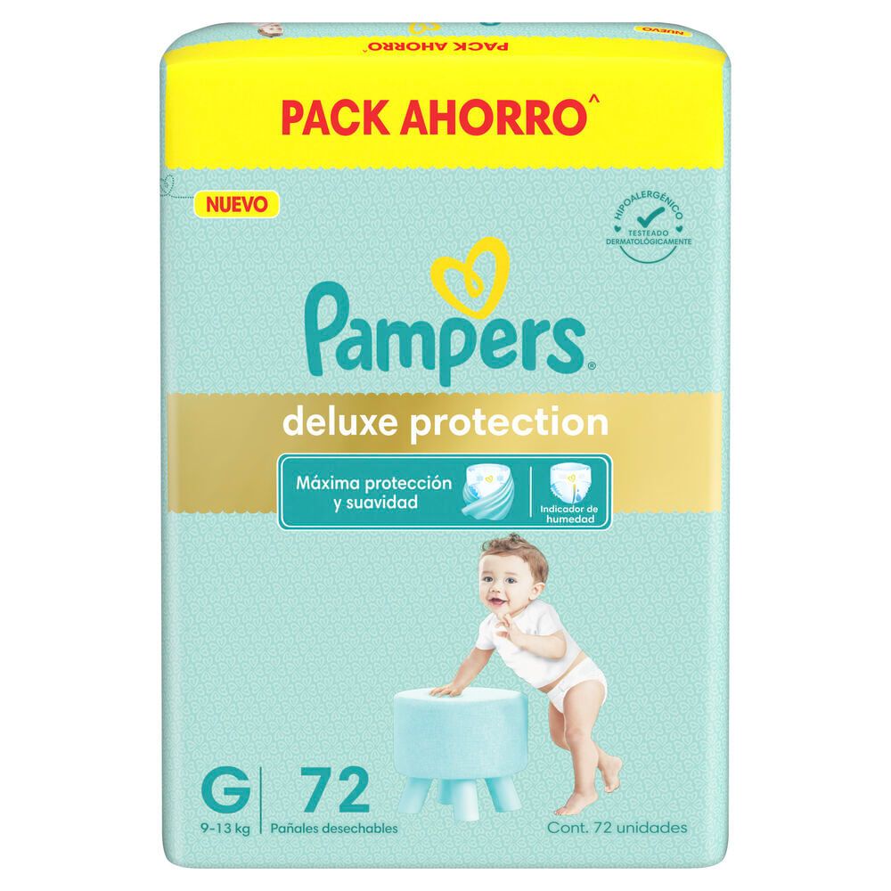Pañales Pampers Deluxe Protection Talle G 72 Unidades 80769208PI