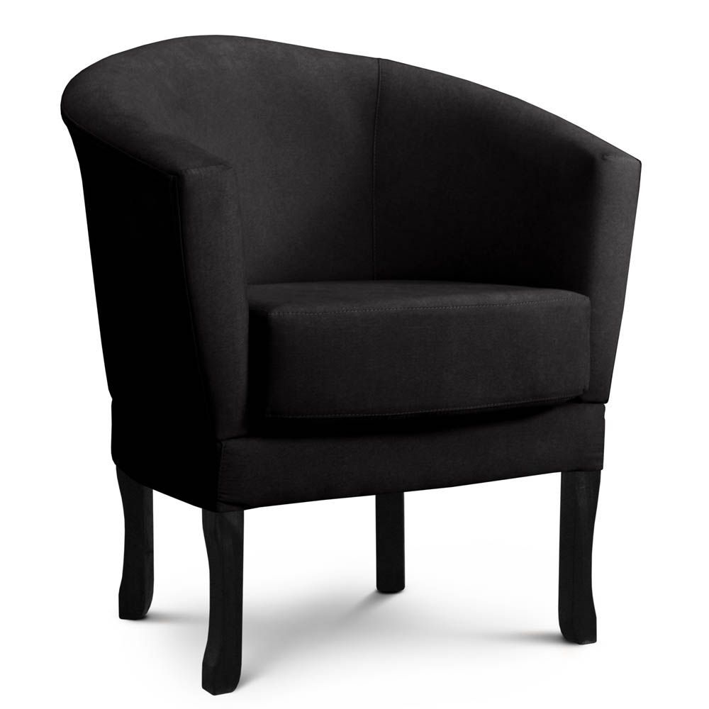 Sillón Individual Shey Espácity Tela Sunny Black