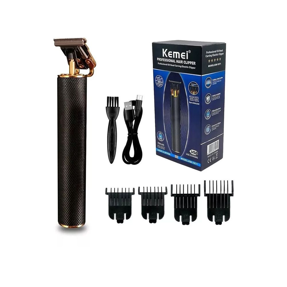 Maquina Profesional Cortar Cabello Kemei KM 1971 Patillera