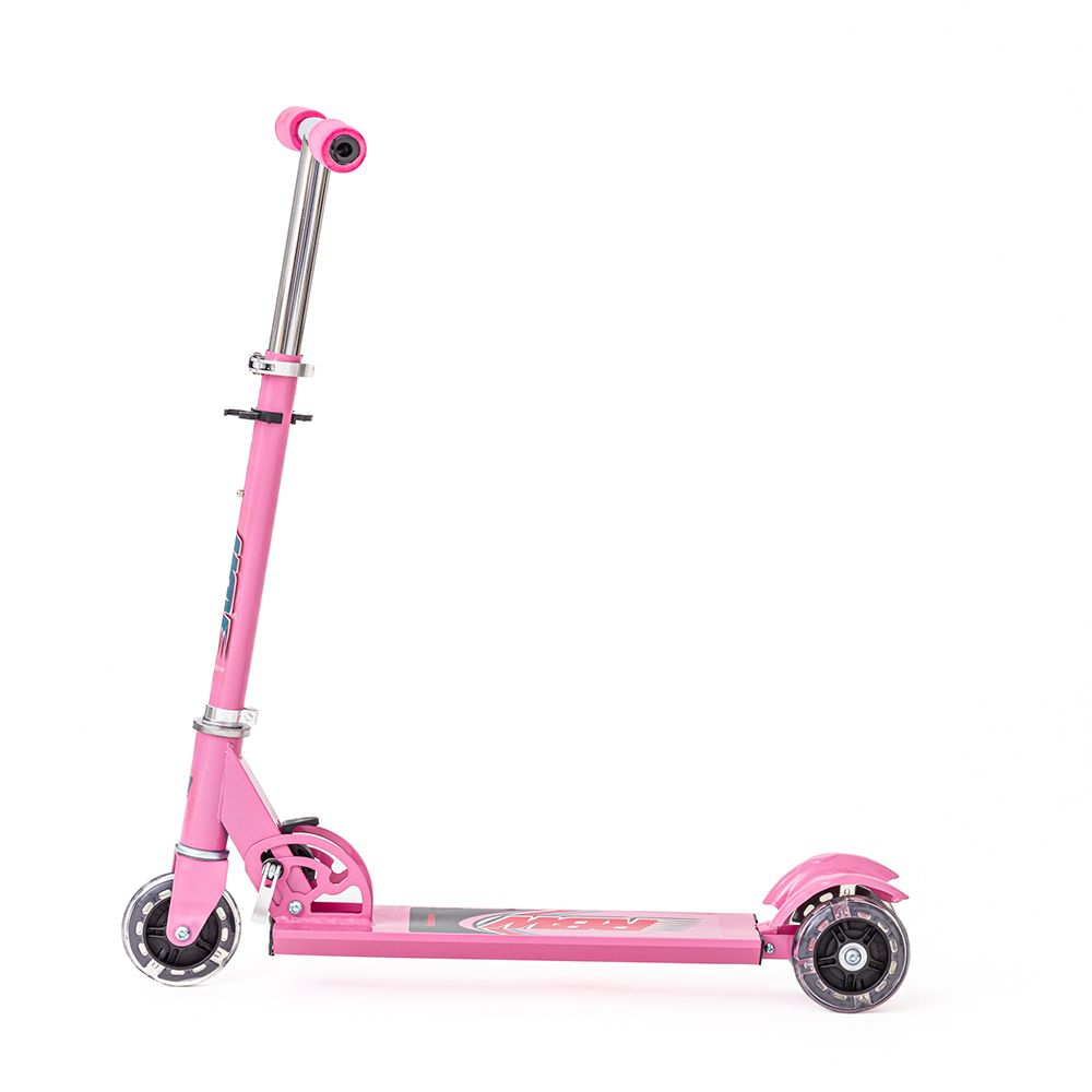 Monopatin Rainbow Hardy Plegable 3 Ruedas Rosa