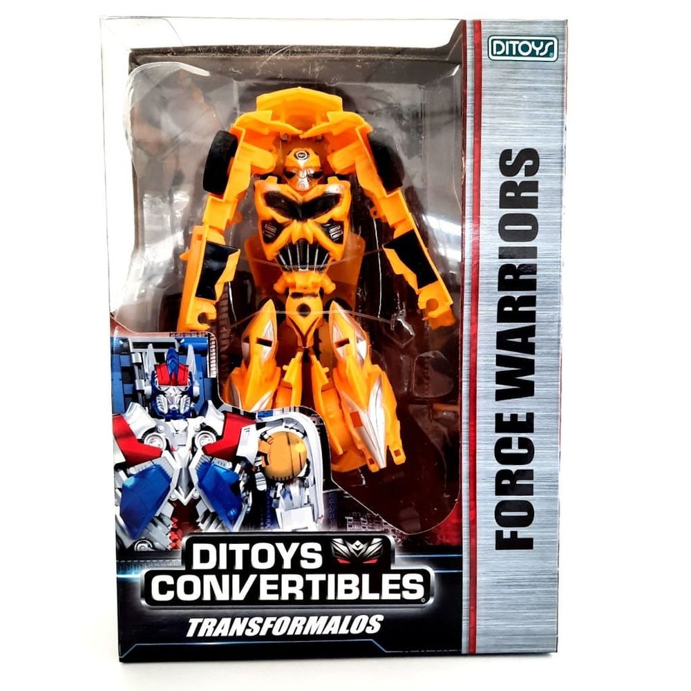 Transformers Force Warrior Ditoys Convertibles 2402 Amarillo