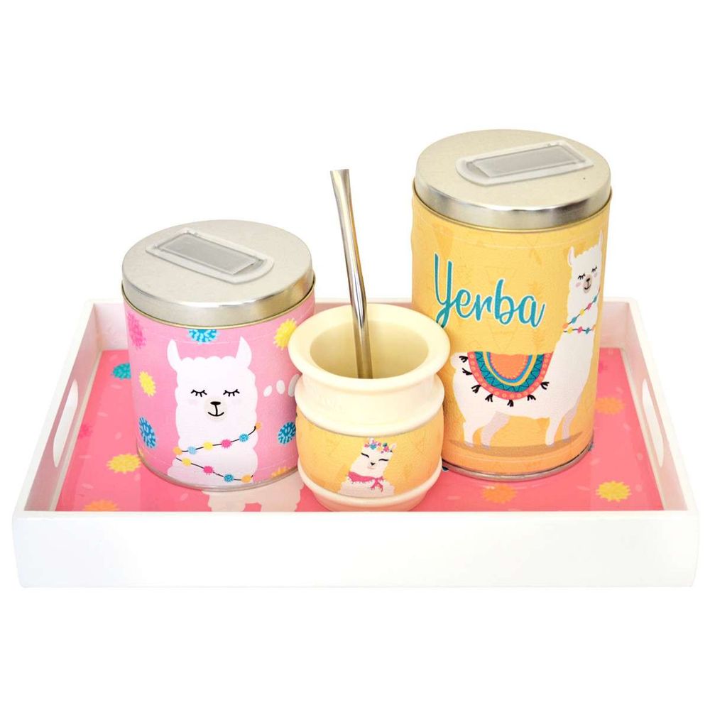 Kit de Mate Urbano y bandeja No Drama Llama