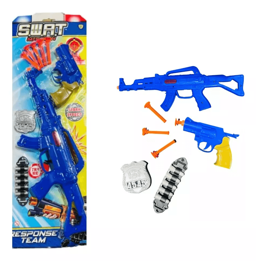 Set Swat Ametralladora + Accesorios - 74194
