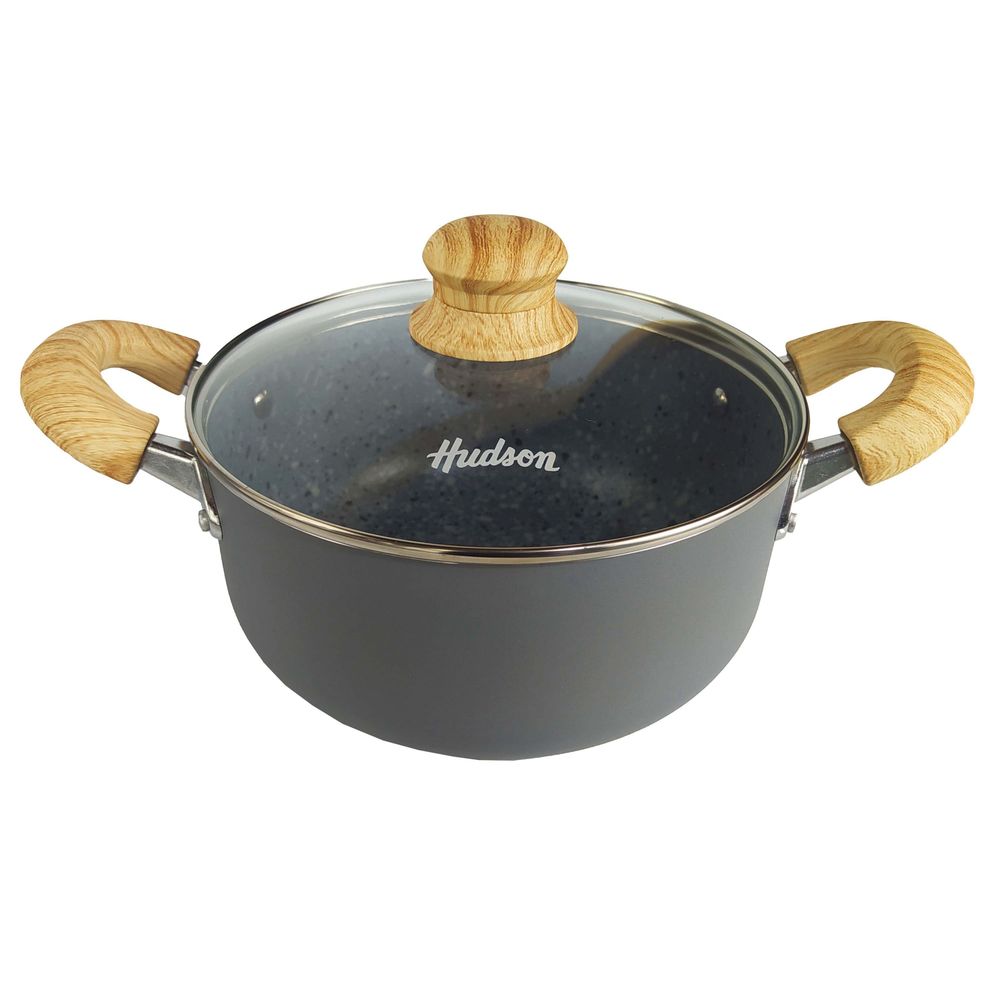 Cacerola Olla 26 cm Hudson Granito Antiadherente Ceramico